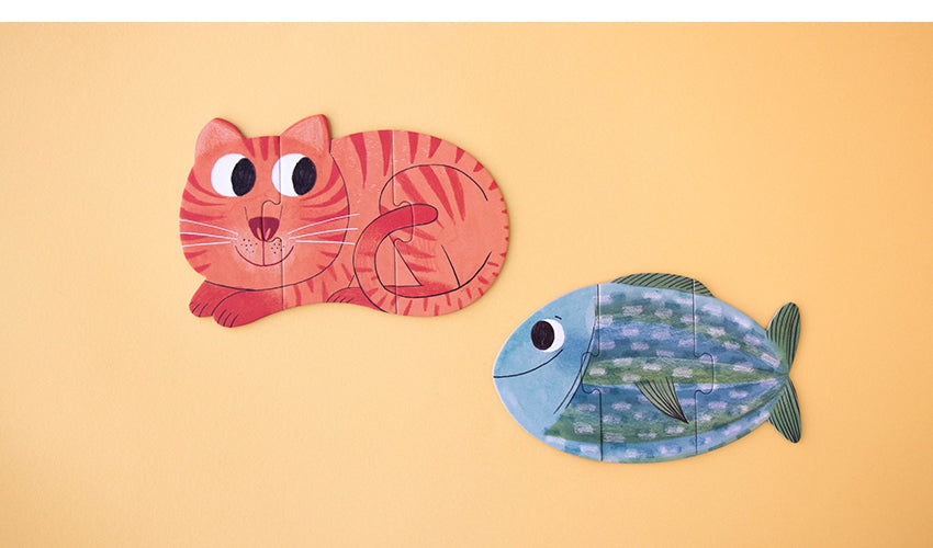 I Love My Pets | Shape & Reversible Puzzle – www.dawnanddaisy.com
